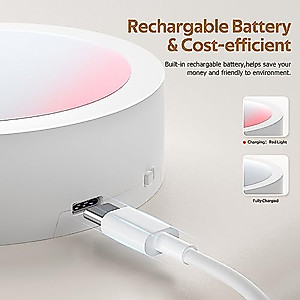 Wall Sconces Set of Two, Battery Rechargeable 3 Colors Changeable Dimmable Wall Lights Fixtures with Remote Control Fabric Height Wall Lamp Sconces for Bedroom Living Room Hallway