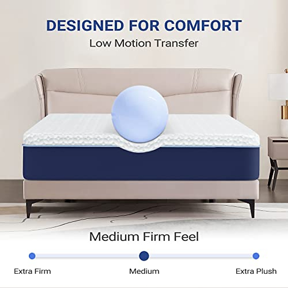 VXZ Twin Mattress, 6 Inch Gel Memory Foam Twin Mattress in a Box, CertiPUR-US Certified Twin Size Mattress, Pressure Relief &Motion Isolation, Supportive Medium-Firm Foam Mattress, Made in USA