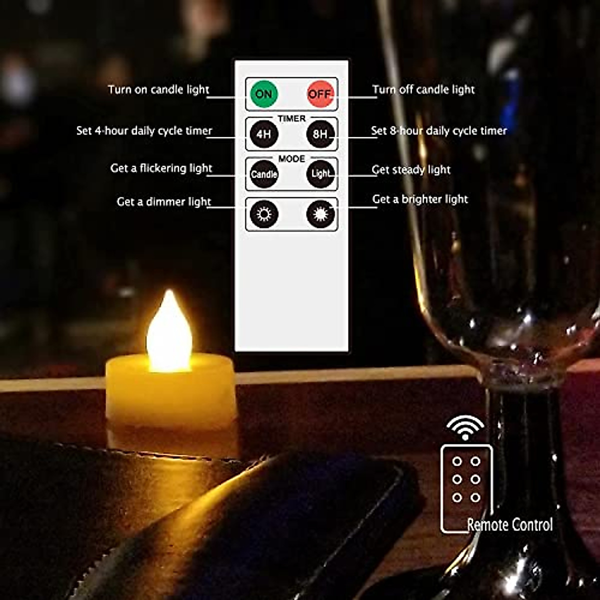 Battery Operated Outdoor Flameless LED Candles with Remote Timer Flickering Waterproof Electric Plastic Pillar Candle Lights for Christmas Garden Wedding Party Decorations Gifts Supplies 3”X6” 2 Sets