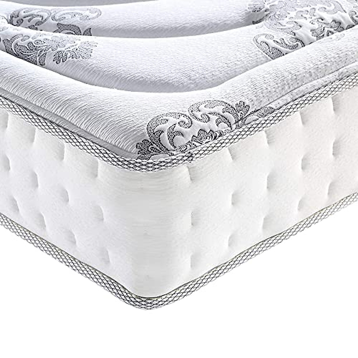 Classic Brands Decker Memory Foam and Innerspring Hybrid 10-Inch Mattress, Mattress in a Box, California King