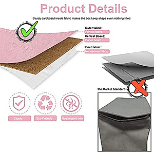 Pantryily Toy Storage Box for Girls, Large Kids Toy Chest Boxes Organizers and Storage 24.5"x13"x16"(Pink)