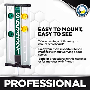 Sho Court Tennis Scorekeeper/Scoreboard (1 to 9 Games)