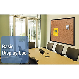 Quartet Cork Board, Bulletin Board, 8' x 4' Corkboard, Black Frame (2308B)