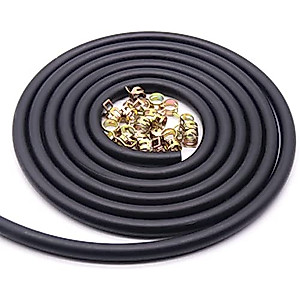 10 Feet Gas Fuel Line Tubing Hose Clamps for Kawasaki Kohler Briggs & Stratton Champion Generator Honda Predator Riding Lawnmower Mercury Outboard Mini Bike ATV Mowing Wiper Small Engines