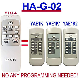 CHOUBENBEN Replacement GE Air Conditioner Remote Control YAE1K YAE1K1 YAE1K2
