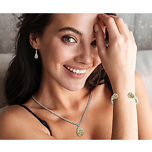 UNY Jewel Jewelry Make a Statement With Our Two Tone Twisted Cable Wire Dangle Ball Fish Hook Earrings Featuring Detailing Perfect For Any Occasion