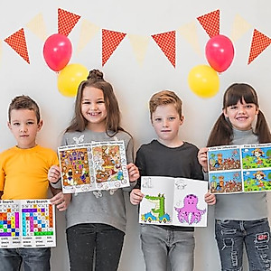 Elfew 20 Pack Small Activity Books for Kids Age 4-8,8-12.Kid Party Favor Game and Coloring, Include Word Search, Mazes,Find the Difference,Dot to Dot and More, Goodie Bag Stuffers for Kids