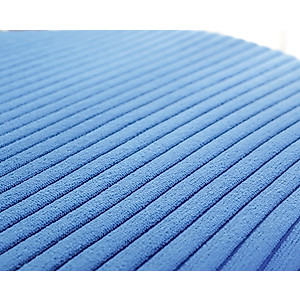 Happiness Decoration Bar Stool Cushions Round 14 Inch Memory Foam Seat Cushion Non Slip Cushion Cover Tatami Kitchen, Home, Office Chair Pads with Zipper Washable (14 inch, Navy Blue)