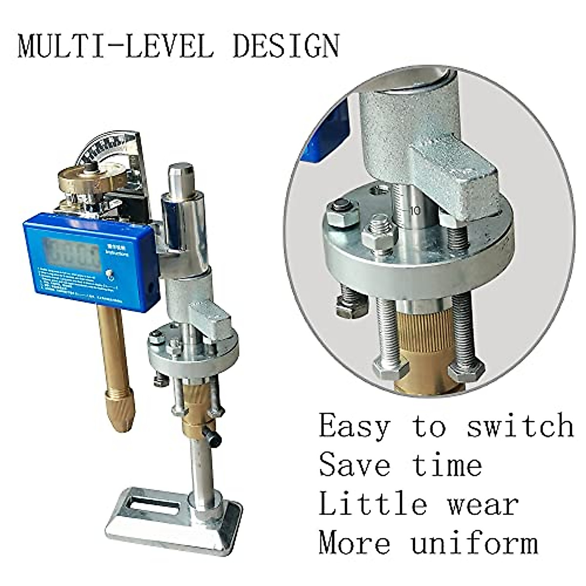BAXIONGDI digital angle facet manipulator with 5 index wheels (32,64,72,80,96),angle positioning robot arm,multi-height positioning manipulator,for jewelry, jade, gem adjust angles grinding&polishing