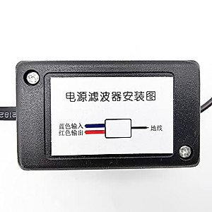 Yassdwbn 12V Car Audio Radio Power Noise Filter Suppressor Isolator Eliminating Noise