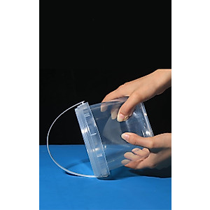 Lobergel 20 Pack 33oz Slime Containers with Lids and Handles, 1000ml Plastic Storage Bucket Container, Clear Slime Storage Case Storage Jars for DIY Candy, Bead, Art Crafts, Lotion,Small Tools