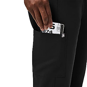 FIGS Axim Cargo Scrub Pants for Men – Black, L