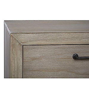 Evolur Stilnovo Mid Century Double Dresser, Windsor Oak Grey, 52x18x35 Inch (Pack of 1)