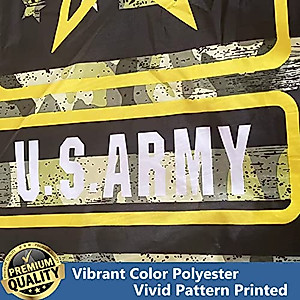 US Army Camouflage Flag 3x5 Outdoor Made in USA- American United States Army Star Black Military Flags Heavy Duty Fade Resistant Banner for Outdoor Indoor Garage Wall