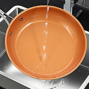 Frying Pan, NAVU Nonstick Egg Pans for Cooking, Non Stick Skillet Ceramic Coating Cookware, 8 Inch