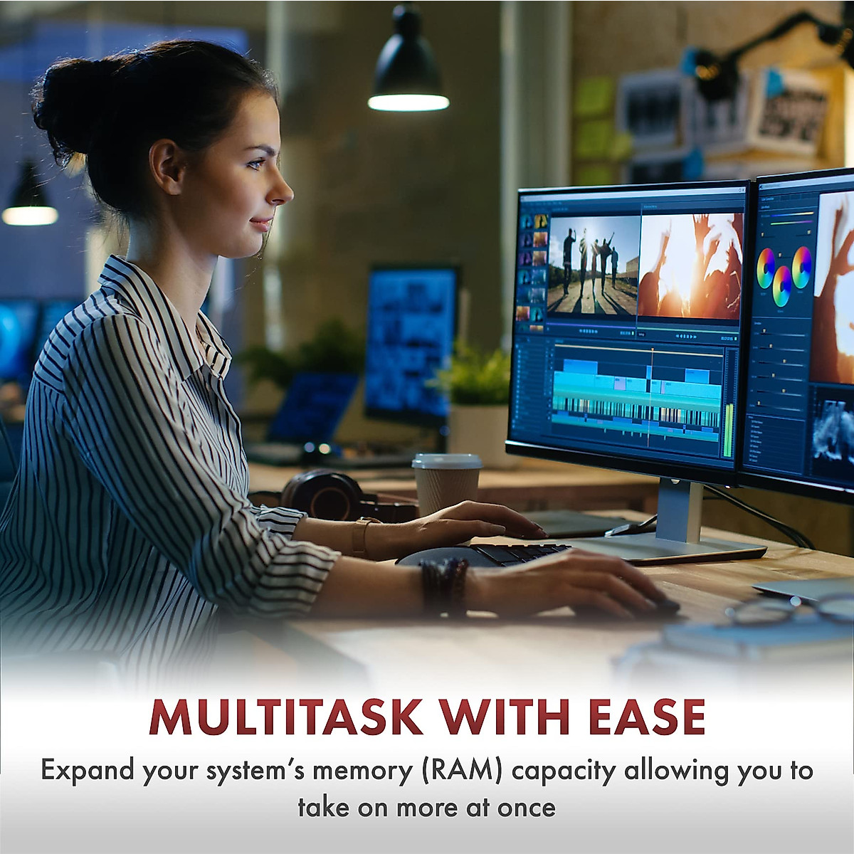 A-Tech 8GB DDR4 3200 MHz UDIMM PC4-25600 (PC4-3200AA) CL22 DIMM Non-ECC Desktop RAM Memory Module