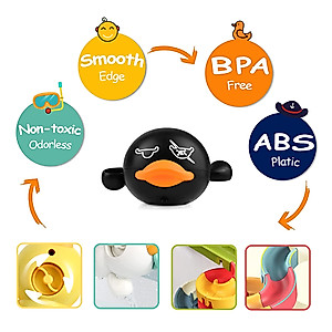 37 PCS Bath Toys Water Balls Tracks Wall, Bathtub Toys Slide Construction with Mini Duck Toys, Toddler Bath Toys for Boys Girls Gift