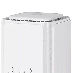 Small Air Cleaner with Ambient Light Lamp Multi Scene Use HEPA Filter USB Quiet Odor Smoke Dust Indoor Air Cleaner Desktop Air Freshener, White