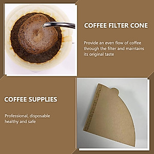 CALLARON 100pcs V-shaped Coffee Filter Paper Coffee Machine Espresso Disposable Coffee Cold Brew Coffee Pitcher Stainless Strainer Coffee Espresso Tea Filters Tea Strainer Dripping Water