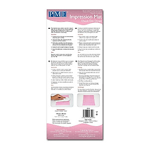 PME Classic Dot Design Impression Mat for Cake Decorating, Standard, Transparent