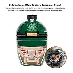 only fire #8567 Charcoal Ash Basket Stainless Steel Charcoal Holder with Handles, Fits for Kamado Joe-Joe Junior Grill