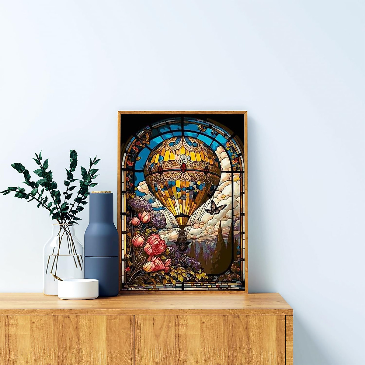 hkejoi Large Size Christmas Diamond Art Kits for Adults-Large Christmas Diamond Painting Kits for Adults,Christmas Gem Art Kits for Home Wall Decor(15.7x27.5inch)