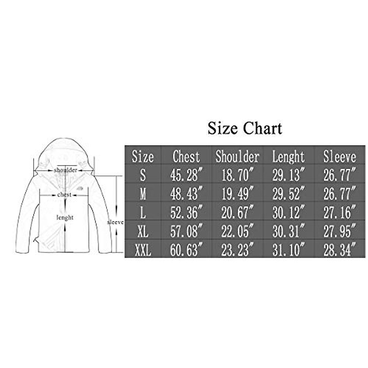 OTU Men's Lightweight Waterproof Hooded Rain Jacket Outdoor Raincoat Shell Jacket for Hiking Travel Darkgrey XL