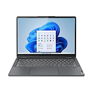 Lenovo Flex 5 Laptop, 14.0" FHD Touch Display, AMD Ryzen 5 5500U, 16GB RAM, 512GB Storage, AMD Radeon Graphics, Windows 11 Home, Storm Grey