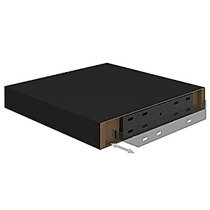 SKM Floating Shelves Wall Shelves for Awards, Books, Collectibles, Ornaments Display 9.1"x9.3"x1.5" 1 PCS Black