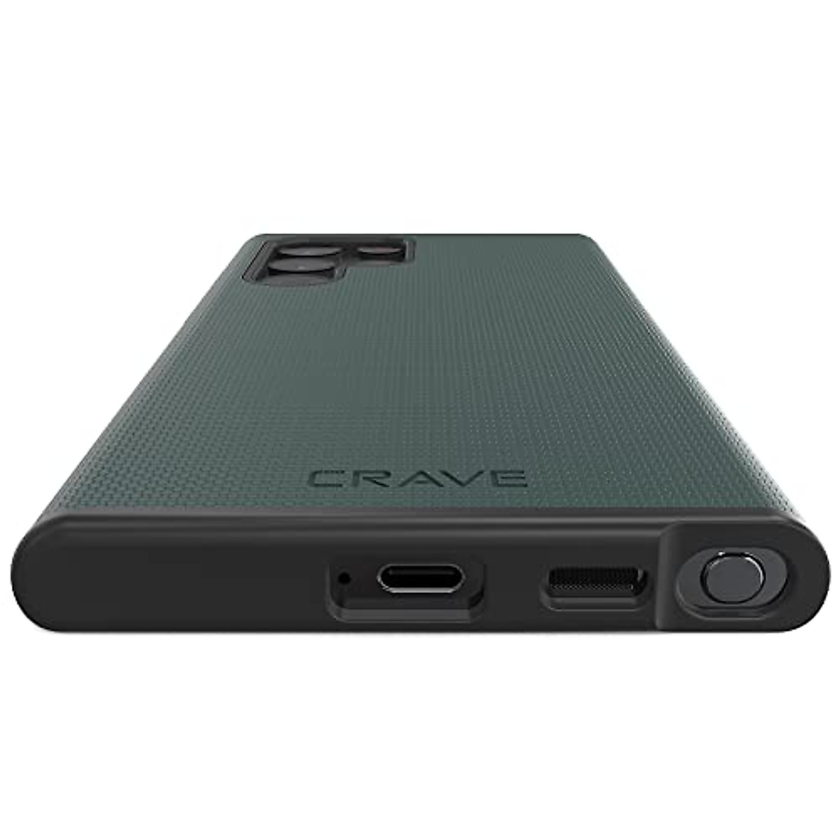 Crave Dual Guard for Samsung Galaxy S22 Ultra Case, Shockproof Protection Dual Layer Case for Samsung Galaxy S22 Ultra, S22 Ultra 5G - Forest Green