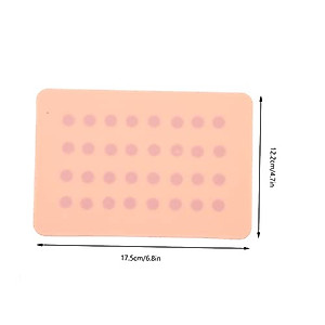 Mobestech 2pcs Skin Test Training Module Mannequin Injection Practice Pad Iv Supplies Nurse Intradermal Injection Training Pad Injection Training Module Skin Injecting Training Model