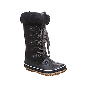 Bearpaw Snow Boots, Black Black Ii 011, 10 US Unisex Little Kid