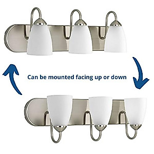 Progress Lighting P2708-09 Gather Bath & Vanity, Brushed Nickel