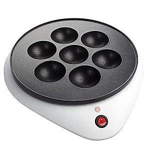 MasterChef Electric Ebelskiver Maker Delicious Homemade Japanese Takoyaki, Donut Holes, Cake Pops, Octopus Balls, Aebleskivers, Danish- Nonstick Easy Clean Appliance, Fun Summer Baking Gift