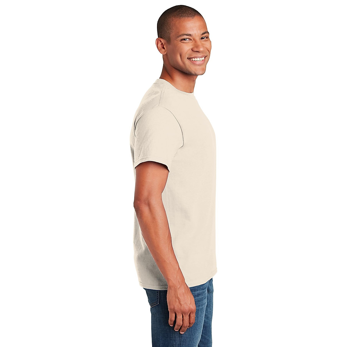 Gildan 5.4 oz Cotton T-shirt (5000) Tee X-Large Natural