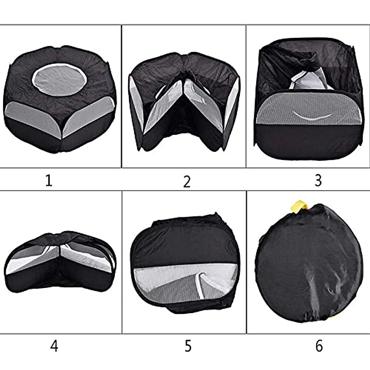 Mantouxixi Small Animal Playpen with Cover, Animal Chinchilla, Hamsters, Bunny, Rabbits, Kitten Kitten Ferret Playpen with Cover - Black
