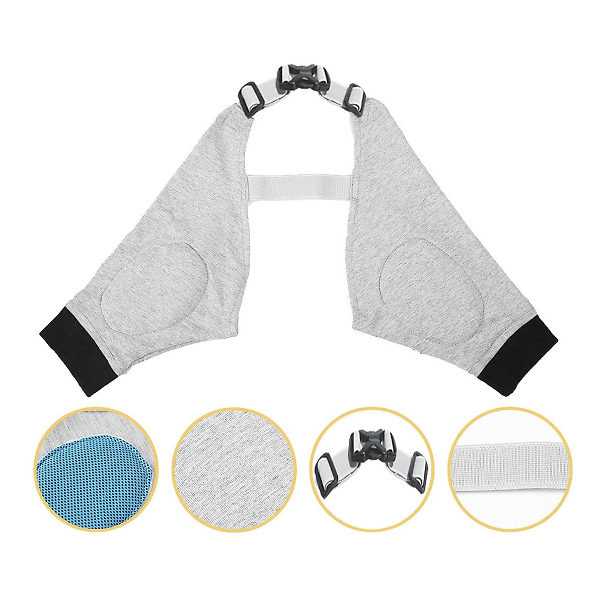 Adjustable Dog Elbow Protector Soft Breathable Stable Support for Injury, Front Legs Sleeve for Dog Recovery (S)