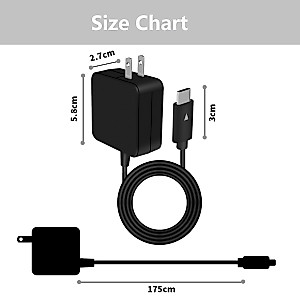 45W USB-C AC Charger for Dell XPS 12 XPS 13 9360 9370 9333 9380 14 7437 Latitude 7275 7370 5175 5285 5290-2in1 7390-2in1 Series Laptop 332-1827 LA45NM150 Portable Power Supply