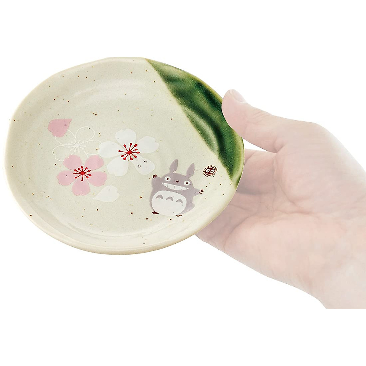 Studio Ghibli - My Neighbor Totoro - Sakura/Cherry Blossom, Skater Traditional Japanese Porcelain Dish Series - Small Plate