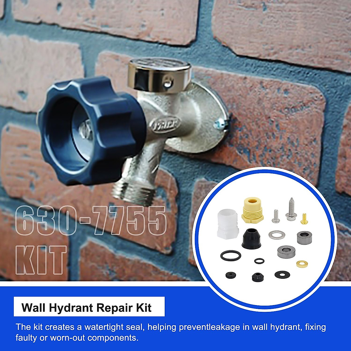 630-7755 Wall Hydrant Repair Kit for Prier Faucet Repair Kit 500 400 300 Series Part