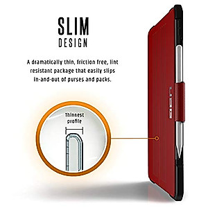 UAG Folio iPad Pro 12.9-inch (3rd Gen, 2018) Metropolis Feather-Light Rugged [Magma] Military Drop Tested iPad Case with Apple Pencil Holder