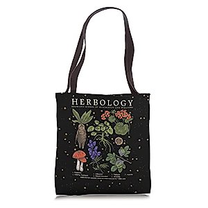 Harry Potter Herbology Mandrake Herbs Diagram Tote Bag