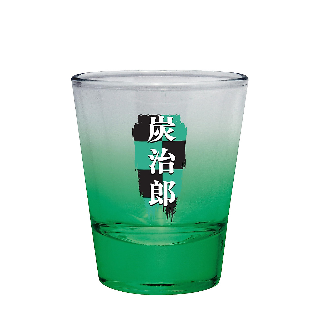 ABYSTYLE Demon Slayer Kimetsu No Yaiba Tanjiro Shot Glasses Tanjiro's haori, The Series Logo, Tanjiro's Warding Mask, and Tanjiro's Hanafuda Earrings Anime Manga Drinkware Gift 4 Pcs