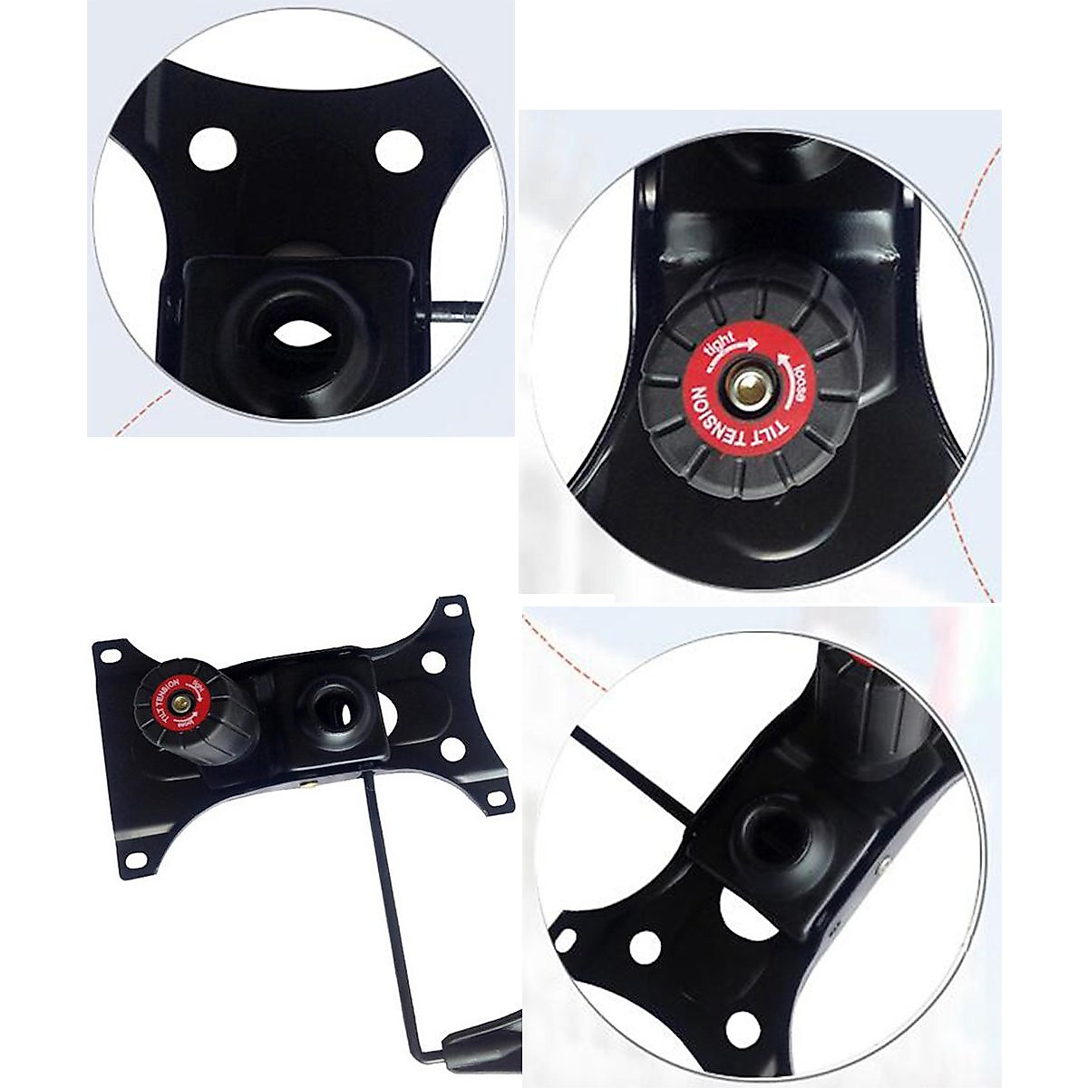 Warmword 6"x10" Tilt Control and Gas Lift,Replacement Office Chair Tilt Control Mechanism