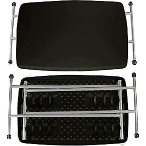 zagtag Folding Table 30Inch Small Foldable Table for Kids Picnic and Laundry Room, Tray Table, Black