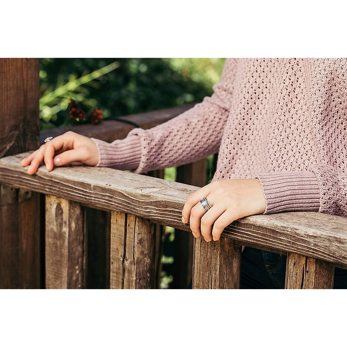 Joolala Spinning Band 925 Sterling Silver Women’s Ring Elegant Stylish Design – Various Models – Gorgeous Oxidized Finish – Ideal Promise Ring, Everyday, Anniversary (7)