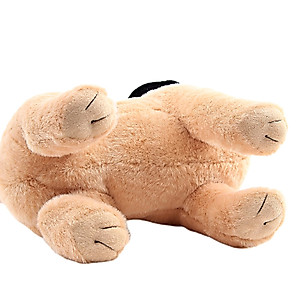 WinAdiGoo Cute Furry Realistic Pug Plush Doll Soft Stuffed Animal Toy 13 inch Cuddle Dog