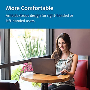 Kensington Orbit Wireless Trackball Mouse with Touch Scroll Ring (K72352US),Black