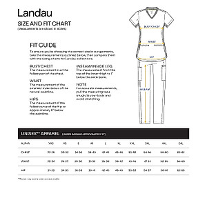 Landau Scrub Zone Unisex Relaxed Fit 2-Pocket Snap-Front Scrub Jacket 75231 Black 5XL