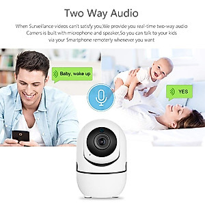 Tuya WiFi Indoor Camera,1080P Smart Baby/Pets Monitor with Pan/Tilt, Two-Way Audio,AI Detection,Night Vision,Cloud/Local Storage,2MP Wireless Camera